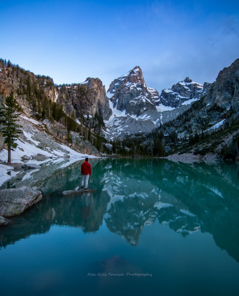 Hike to the breathtaking Delta Lake in Grand Teton National Park